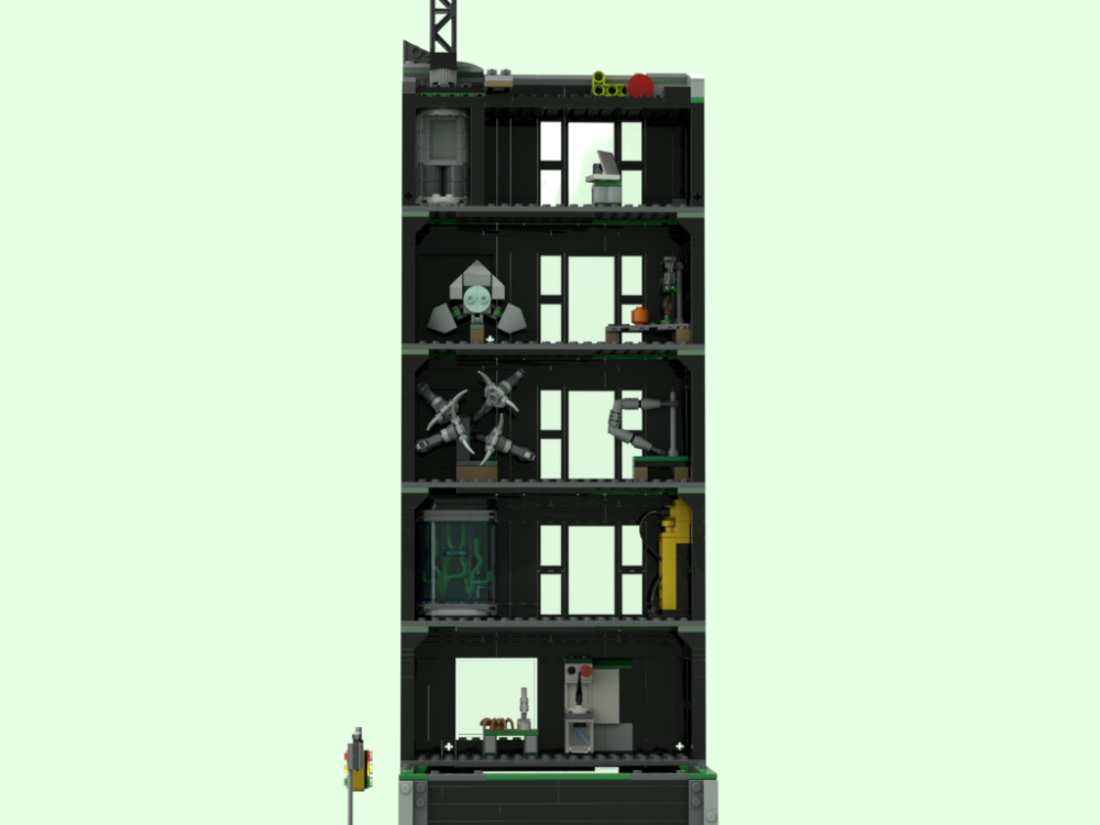 LEGO MOC-234650 Modular Oscorp Tower by Kuragari1 | Rebrickable - Build ...