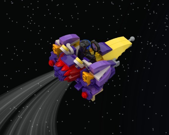 LEGO MOC Little purple spaceship by phoester | Rebrickable - Build with ...