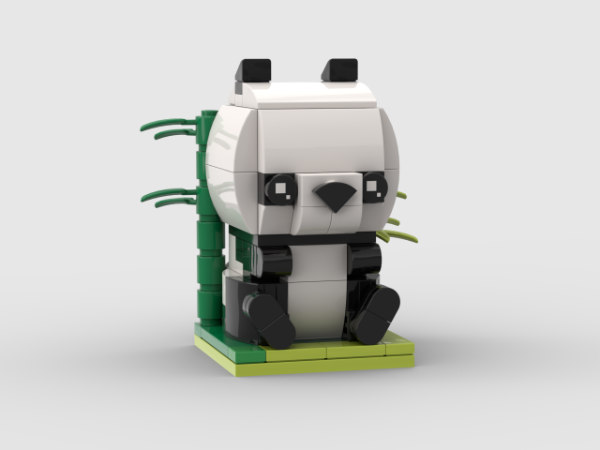 LEGO MOC Panda by Hiddenface | Rebrickable - Build with LEGO