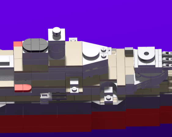 LEGO MOC 1:350 scale Hindenberg class cruiser by yamato534 ...