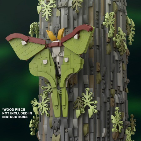 LEGO MOC Luna Moth by moptoptrev | Rebrickable - Build with LEGO