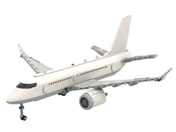 LEGO MOC Airliner (Airbus A220-100) by zeegiraf | Rebrickable - Build ...