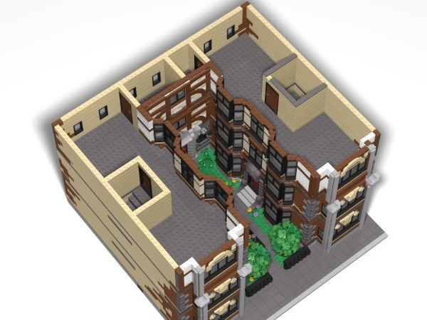 LEGO MOC Courtyard Apartment Modular Building by michaelbaek ...