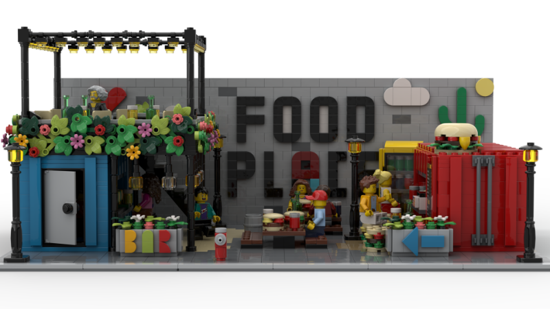 LEGO MOC Food Place Modular Building by lego_modular_building | Rebrickable - Build with LEGO