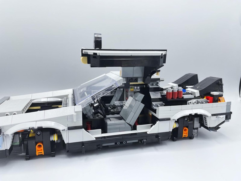 Review: 10300-1 - Back to the Future Time Machine | Rebrickable - Build ...