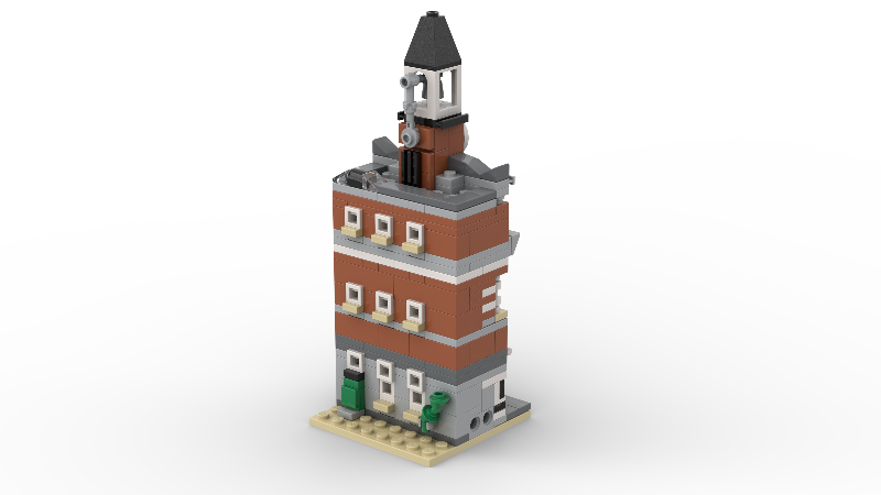 LEGO MOC Town Hall Mini Modular by par016 | Rebrickable - Build with LEGO
