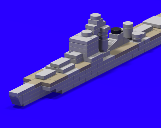 LEGO MOC 1:450 scale Harugumo class destroyer (WOWS) by yamato534 ...