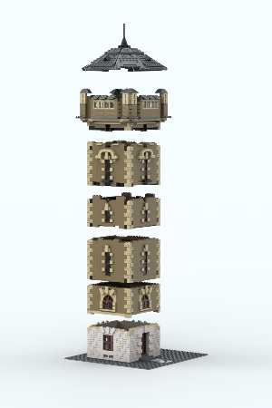 LEGO MOC Old Water tower by Dor0thy6 | Rebrickable - Build with LEGO