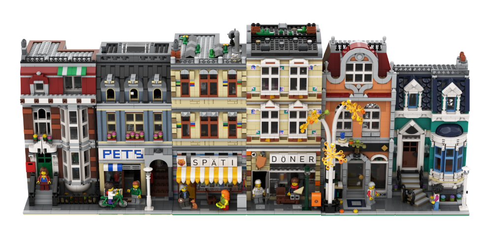 LEGO MOC Berlin Modular Building | Späti | Döner Kebab | Friedrichshain ...