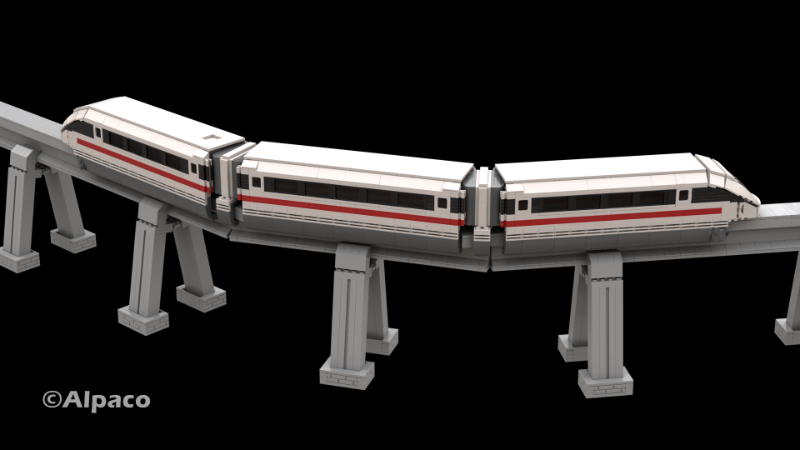 LEGO MOC Transrapid 08 by Alpaco | Rebrickable - Build with LEGO