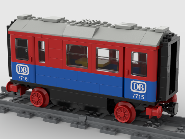 LEGO MOC Passenger Car for 7715 by P3rlE | Rebrickable - Build with LEGO