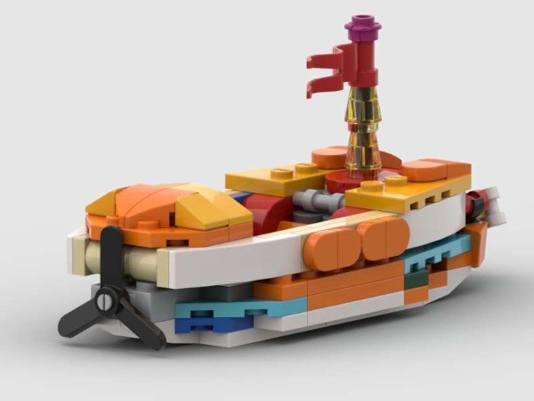 LEGO MOC 40593 Motor Dinghy by dLegooo | Rebrickable - Build with LEGO
