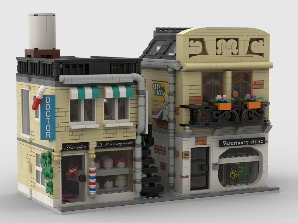 LEGO MOC Veterinary clinic and grooming salon by JudCrandall ...