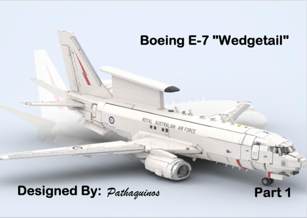 LEGO MOC Boeing E-7 Wedgetail by Pathaquinous | Rebrickable - Build with LEGO