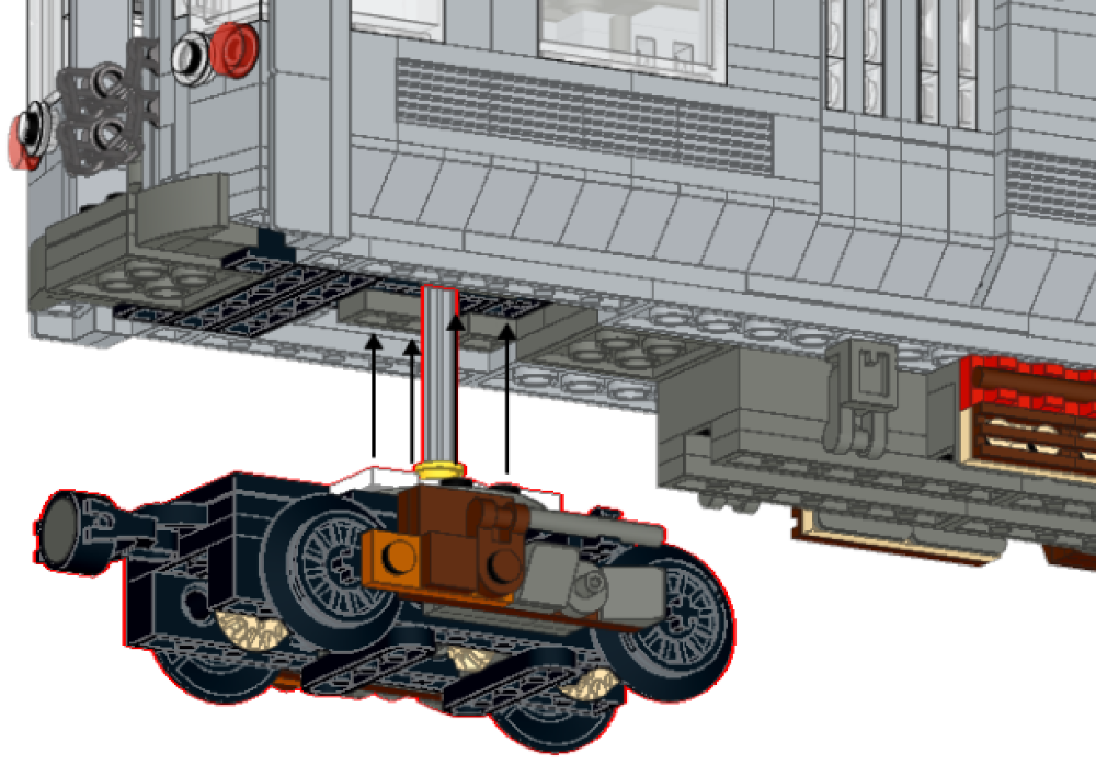 LEGO MOC-227395 CTA 2200 XL series: Cowcatcher bogie by EMRE_04 ...