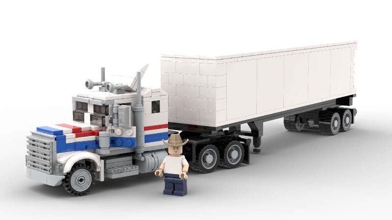 LEGO MOC LEGO® 5580 Model Team Highway Rig downsized to Minifig Scale ...