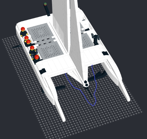 LEGO MOC SailGP F50 Catamaran by SuperBrickz™ | Rebrickable - Build ...