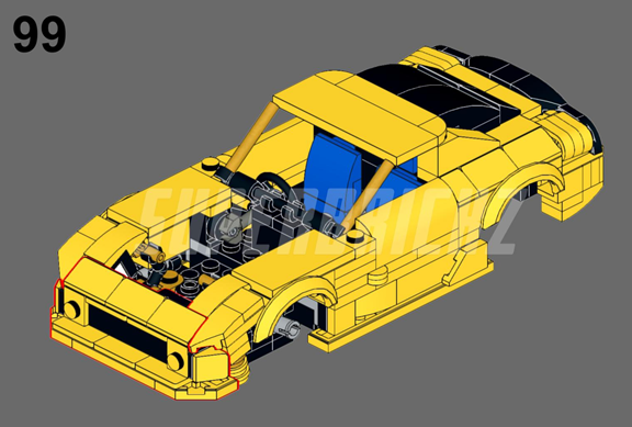 LEGO MOC-209518 Pontiac Fiero by Mightbemike | Rebrickable - Build with ...