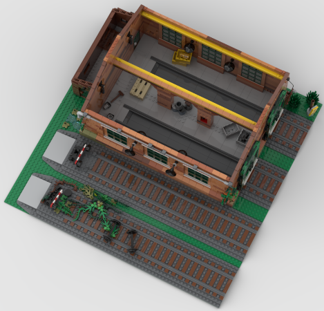 LEGO MOC Disused train shed by maxjack | Rebrickable - Build with LEGO