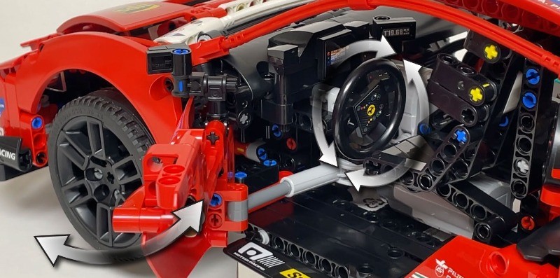 LEGO MOC 42125 페라리 488 GTE RC MOD for Power Function Motors by otrans ...