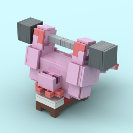 LEGO MOC Buff Axolotl by brickfolk | Rebrickable - Build with LEGO