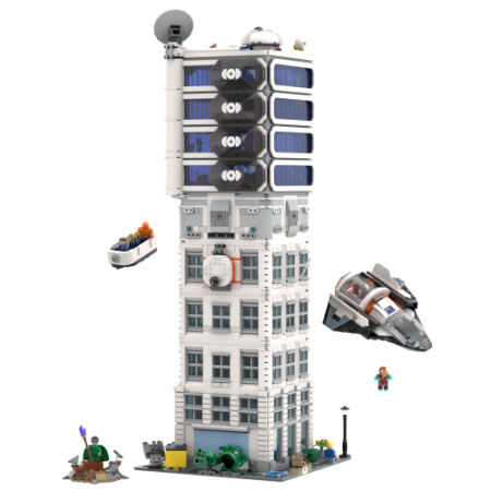 LEGO MOC Fantastic 4 Modular Baxter Building - Classic Space Academy by Dream Build Bricks ...