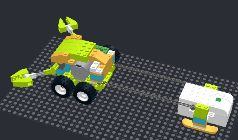 LEGO MOC-217485 robot with trailer by lazzariya | Rebrickable - Build ...
