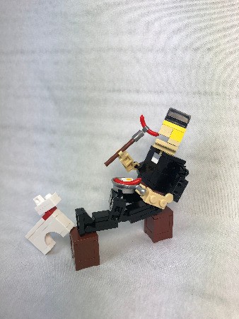 LEGO MOC Tank Man Eating Sausage by Camobricktape | Rebrickable - Build ...