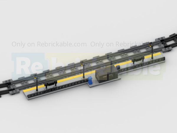 LEGO MOC-171422 Amtrak Train Station & Loop Of Track - To Use With My 4 ...