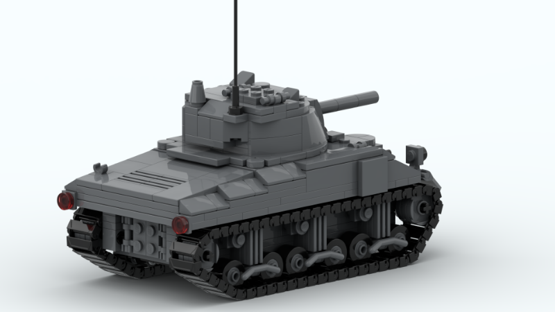 LEGO MOC M4 Sherman by Isubuilds | Rebrickable - Build with LEGO