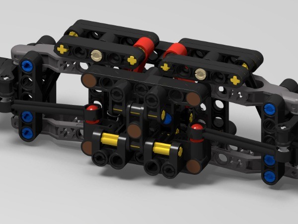 LEGO MOC Pushrod Suspension Design by twooosim | Rebrickable - Build ...