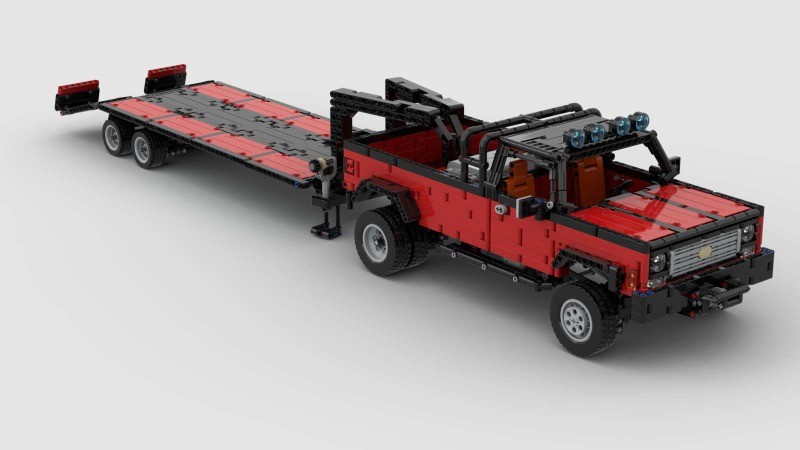 LEGO MOC Chevy Squarebody Dually Pickup by Stinkwell Exhaust Creations ...