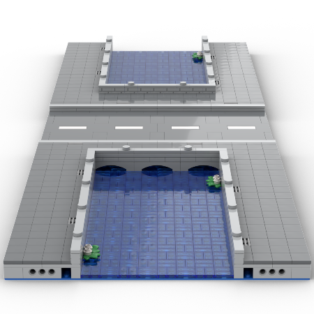 LEGO MOC MILS Street (32x32) crossing the canal by Hannas.Beverly ...