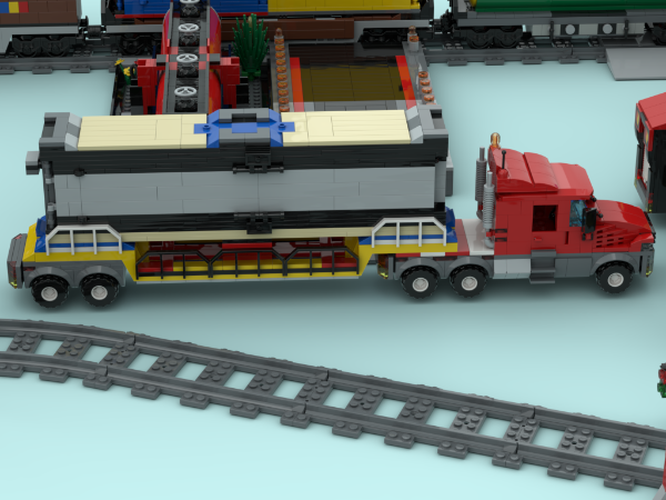 LEGO MOC Romanian Cargo Train by bo.bricks | Rebrickable - Build with LEGO