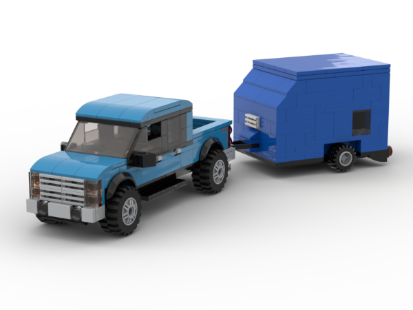 LEGO MOC Ford Mudding Truck And Camper (Collab Build) by ORBcreations ...