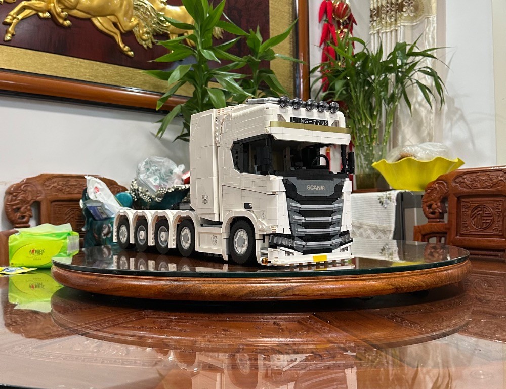 LEGO MOC SCANIA 770s 10x4 tractor(red) by LingKong | Rebrickable - Build with LEGO