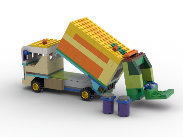 LEGO MOC 10698 - Garbage Truck 6 studs by ChiLegGodt | Rebrickable ...