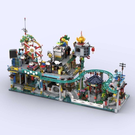 LEGO MOC Ninjago City - Monkey Mall by icedragonj | Rebrickable - Build ...