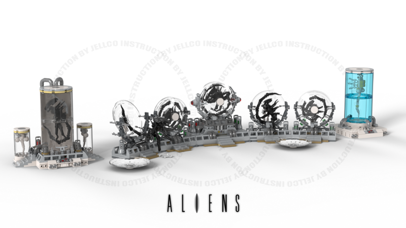 LEGO MOC Micro ALIENS Concept ART Series : Laboratory of Weyland Corp ...