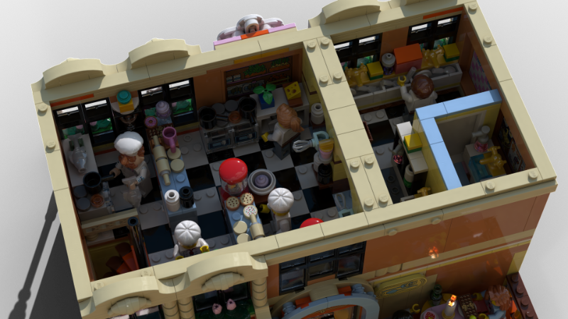 LEGO MOC Churro's Bistro & Cafe by BrickStudioArchitect | Rebrickable ...