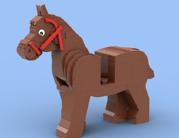 LEGO MOC-145991 Horse 6:1 by SylvainLS | Rebrickable - Build with LEGO