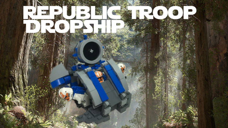 LEGO MOC Republic Troop Dropship by Bazwaldo12345 | Rebrickable - Build ...