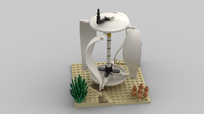 LEGO MOC Vertical Windturbine by Futurism_Lego | Rebrickable - Build ...