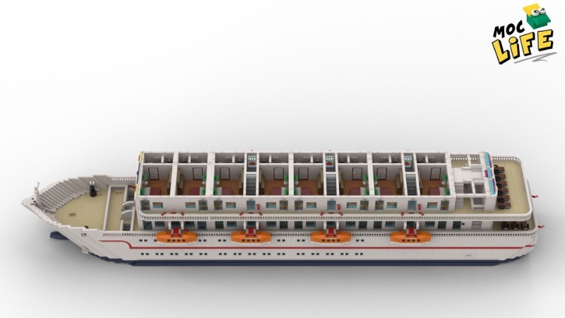 LEGO MOC-31735 Cruise ship by MocLife | Rebrickable - Build with LEGO