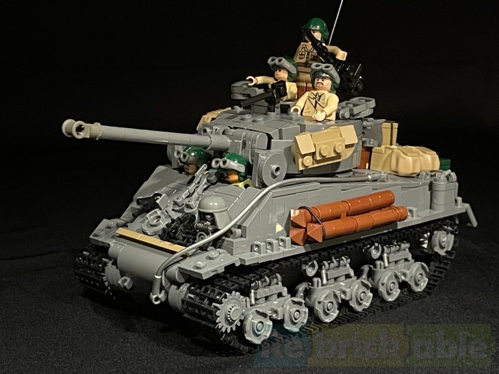 LEGO MOC-248644 M4A3E8 Sherman "Fury" by lukemocs | Rebrickable - Build ...