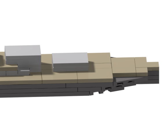 LEGO MOC 1:560 scale KMS Hindenberg by yamato534 | Rebrickable - Build ...