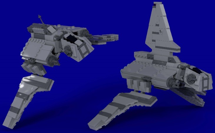LEGO MOC Nu/Rho-Class Shuttle (IMP) by Orgalorgbricks | Rebrickable ...