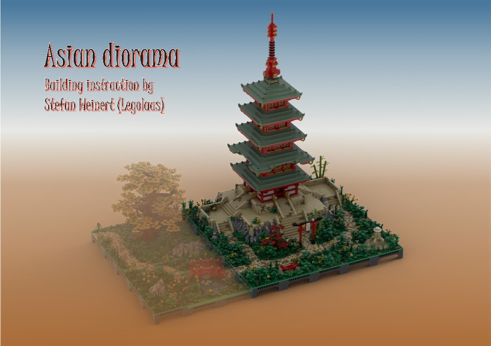 LEGO MOC-231311 Diorama of an asian pagoda by legolaus | Rebrickable ...