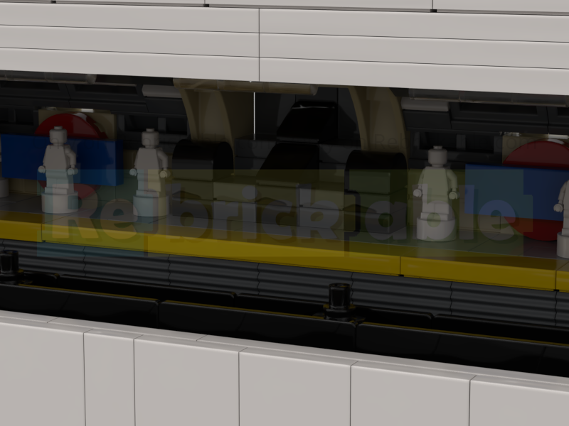 LEGO MOC-234279 Miniature Working London Underground Model Railway With ...