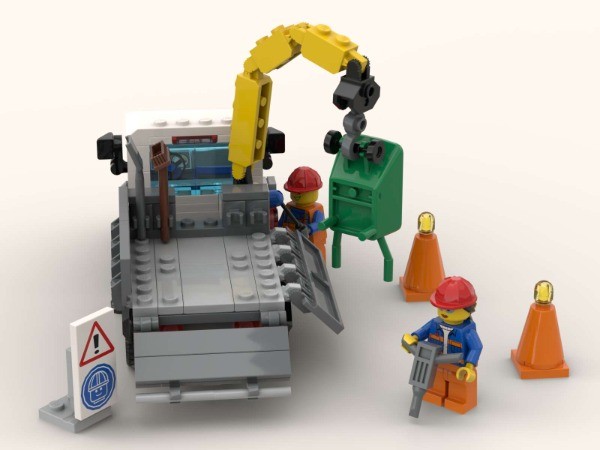 LEGO MOC Service truck by markodama | Rebrickable - Build with LEGO